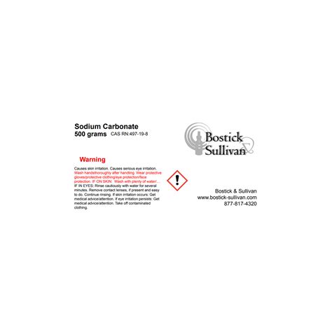 Sodium Carbonate Bostick And Sullivan Sodium Carbonate Bostick And Sullivan