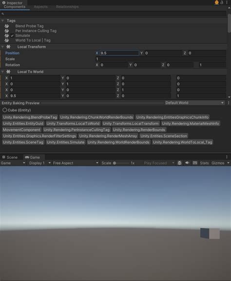 LocalTransform Updates Not Being Applied To Game Or Scene Views Unity Engine Unity Discussions