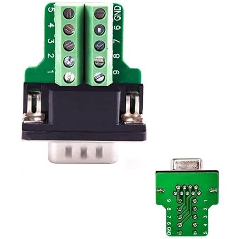 Db9f To Tb Adapter Mini Female Db9 To Terminal Block Connector
