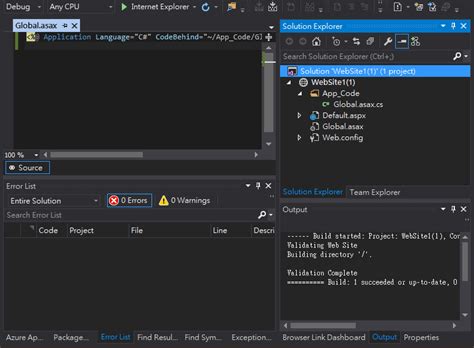 The Type Global Is Defined In An Assembly That Is Not Referenced