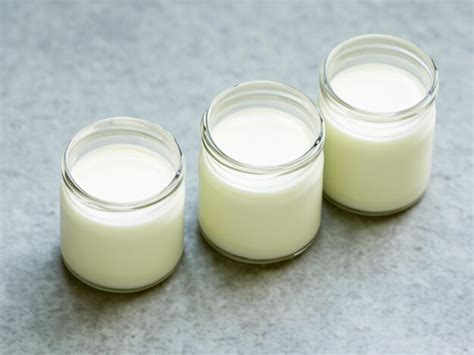 Premium Photo Two Portions Of Fresh Natural Homemade Organic Yogurt