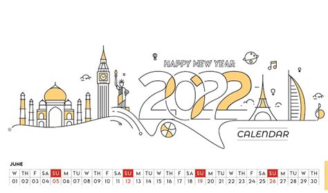 Шаблон календаря на 2022 год корпоративный дизайн шаблона планировщика Бесплатно векторы