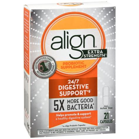 Align Probiotic Supplement Capsules Extra Strength 21 Cp Medcare