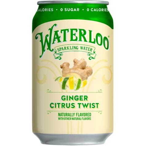 Waterloo Ginger Citrus Twist Sparkling Water 8pk 12 Fl Oz Cans 8