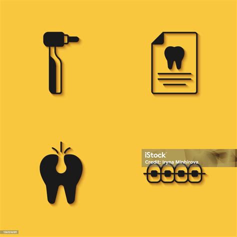 Réglez La Perceuse À Dents Les Dents Avec Appareils Orthodontiques La