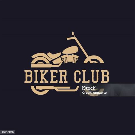 당신의 슬로건 태그 라인에 대한 텍스트 공간이 오토바이 아이콘 엠블럼 및 휘장 벡터 일러스트레이션 Biker Gang에 대한 스톡 벡터 아트 및 기타 이미지 Istock