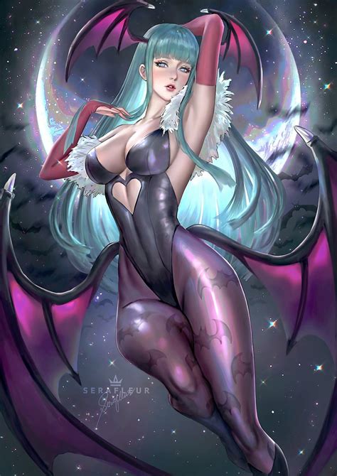 Morrigan Aensland Vampire Drawn By Serafleur Danbooru