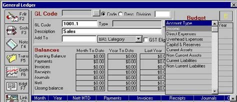 Starting Up New General Ledger Peach Software