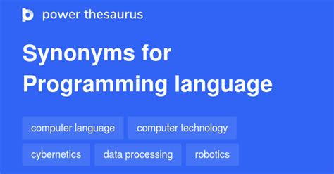 Programming Language Synonyms 245 Similar Words And Phrases