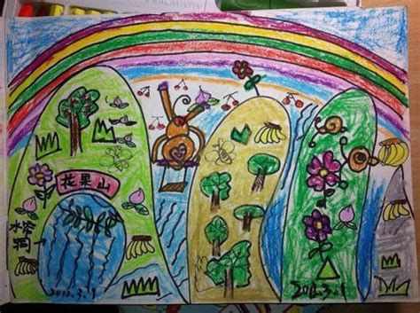如何画花果山简笔画 简笔画图片大全 普车都