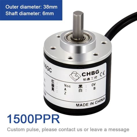 Chbg 38mm Incremental Rotary Encoder 6mm D Shaft Optical Switch Ab 2 Phases 10 1024 3600 Ppr 5
