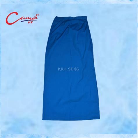 Cp018 Kain Susun Tepi Sekolah Menengah Kain Kurung Biru Canggih