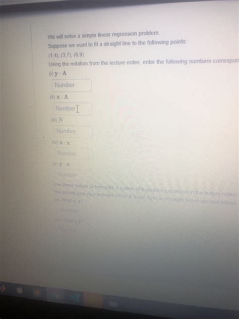 Solved We Will Solve A Simple Linear Regression Problem Chegg