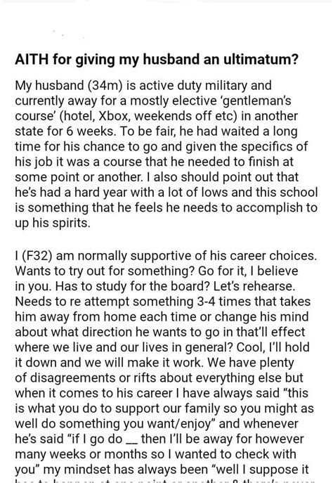 Aith For My Husband
