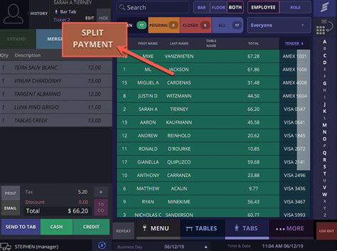 how to split a check smarttab support
