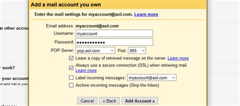 How To Send And Receive Outlook And Aol Emails From A Gmail Account