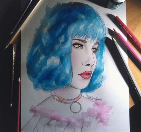 Halsey Drawing By Uchihaakanee On Deviantart