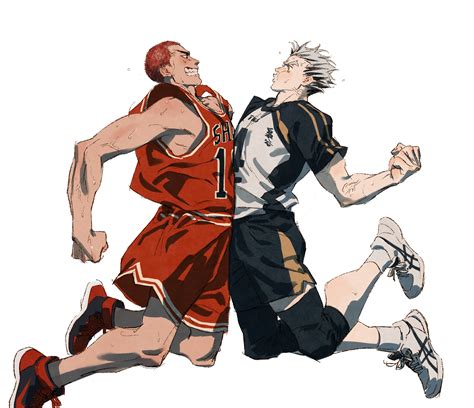 Chengongzi123 Bokuto Koutarou Sakuragi Hanamichi Haikyuu Slam