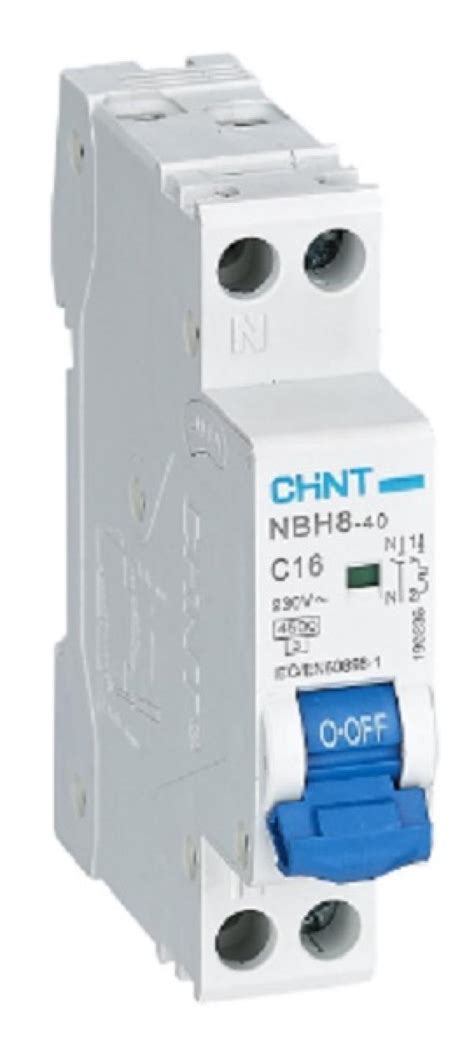 Chint Chint Nbh8 40 C16 1pn 4 5 Interruttore Magnetotermico 1p N 16a 4