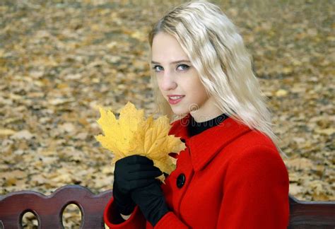 Girl In The Park Stock Image Image Of Female Coat Leisure 17517509