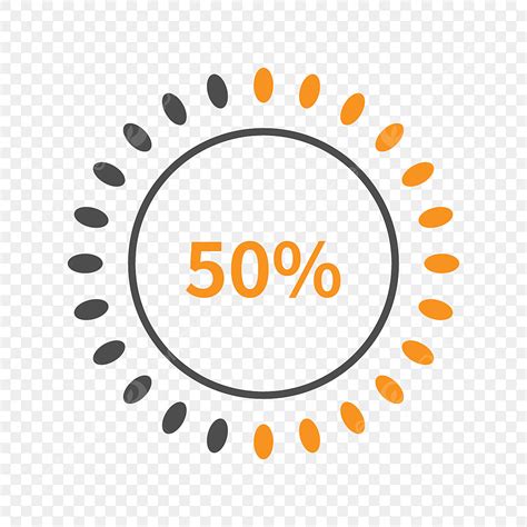 loading bar clipart png images orange oval circular data loading
