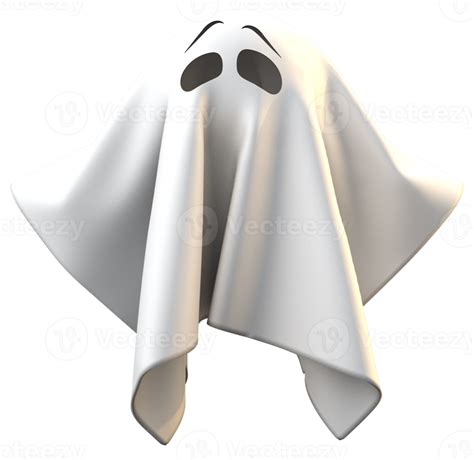 3d Ghost With Scared Face A Halloween Concept 11234951 Png