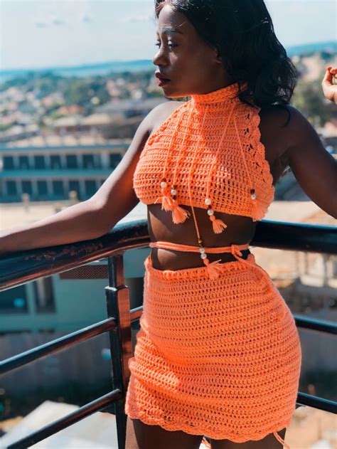 Beaded Crochet Halter Top