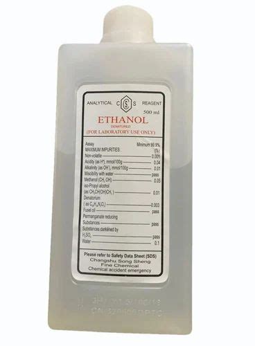 500ml Analytical Reagent Laboratory Ethanol At ₹ 140 Litre Alwar Id