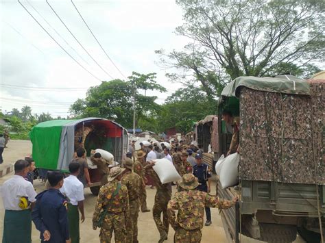 မြောက်ဦးမြို့၌ ပေါ်ဆန်းရင် မျိုးစပါးများ အား မုန်တိုင်းသင့် တောင်သူများလက်ဝယ် အရောက် ထောက