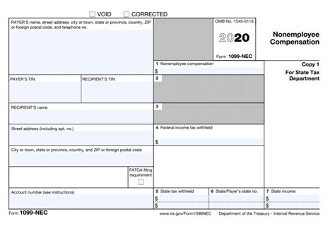 1099 Nec Printable Form