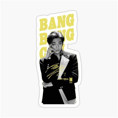 Bts Bang Bang Con Rap Monster Sticker For Sale By Storecase Redbubble
