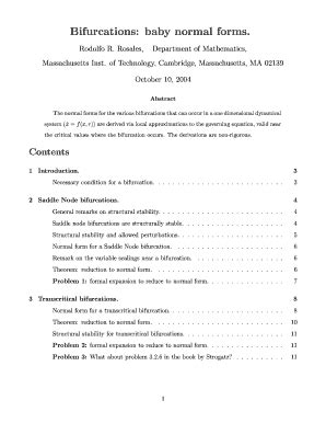 Fillable Online Ocw Mit Bifurcations Baby Normal Forms MIT OpenCourseWare Ocw Mit Fax