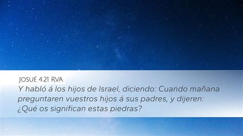 Josué 4 21 RVA Desktop Wallpaper Y habló á los hijos de Israel