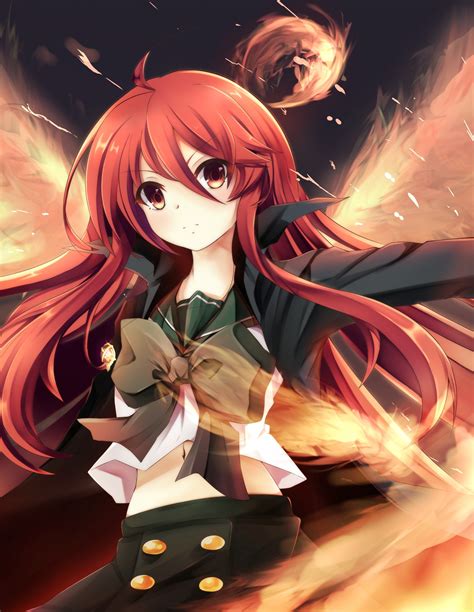 Fondos de pantalla ilustración pelirrojo pelo largo Anime Chicas