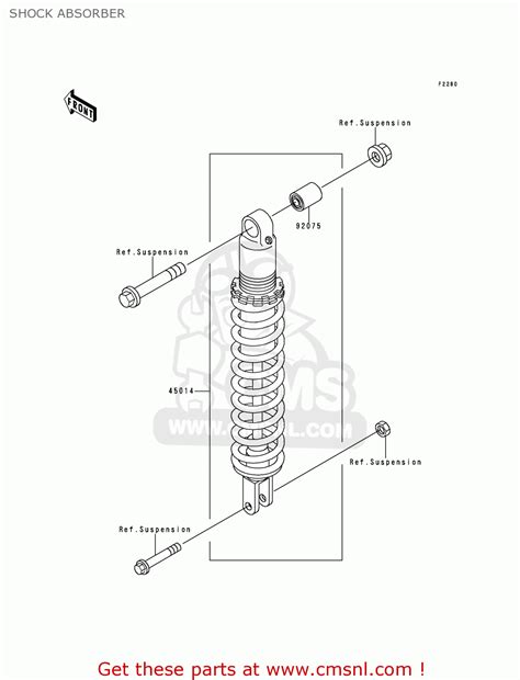 450141467 Shockabsorber Kawasaki Buy The 45014 1467 At Cmsnl