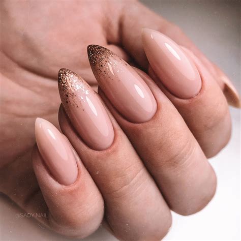Long Nude Princess Nails Taupe Nails Sharp Nails Gel Nails