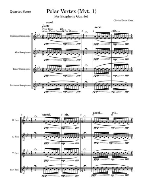 Polar Vortex Movement 1 Evan Hass Pdf Elementary Organology