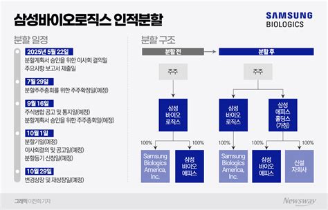 삼성바이오로직스 인적분할 이유 뉴스웨이