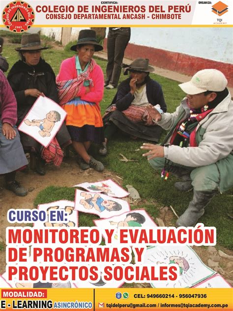 CURSO EN MONITOREO Y EVALUACIÓN DE PROGRAMAS Y PROYECTOS SOCIALES TQI del Perú