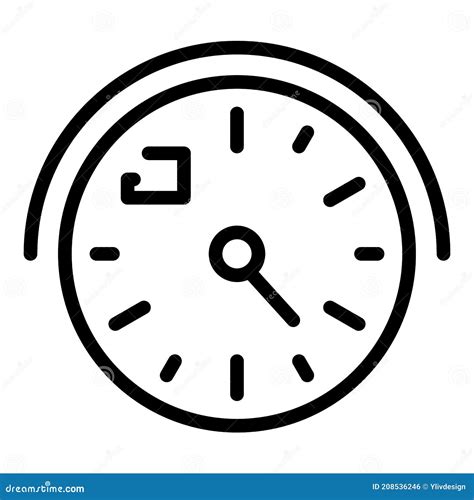 Contourstijl Van Het Dashboard Pictogram Vector Illustratie