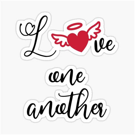 Love One Another Sticker By Ajaiumesh Redbubble