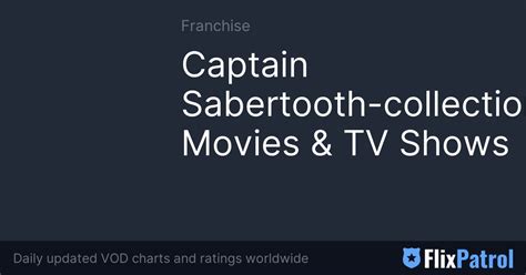 Captain Sabertooth Collection Movies And Tv Shows • Flixpatrol