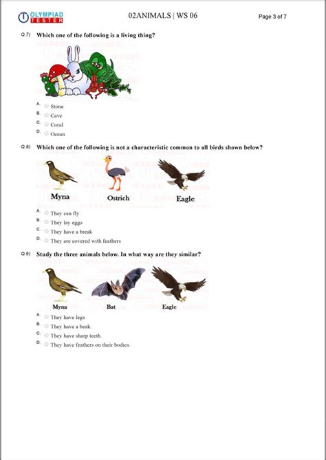 Class 2 Study Material Olympiad Tester