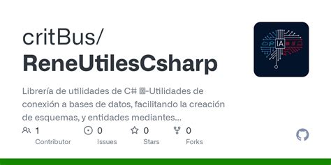 Github Critbusreneutilescsharp Librería De Utilidades De C