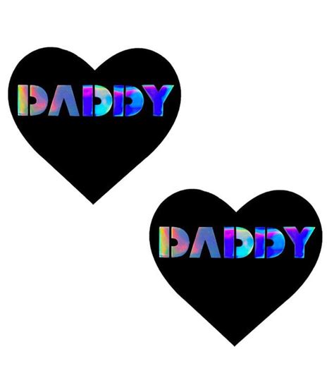 Neva Nude Pasty Daddy Heart Vinyl Bondesque