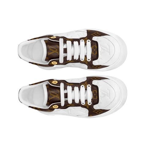 W 루이비통 타임 아웃 스니커즈 모노그램 화이트 Louis Vuitton Kream