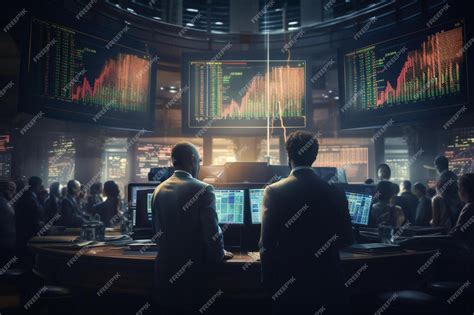 Premium Photo Two Men Sit In Front Of A Computer Screen With The