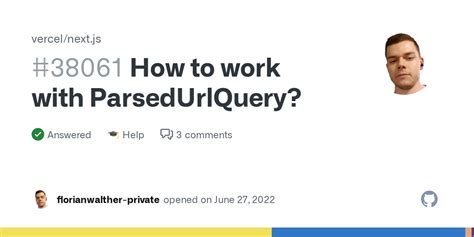 How To Work With Parsedurlquery Vercel Next Js Discussion
