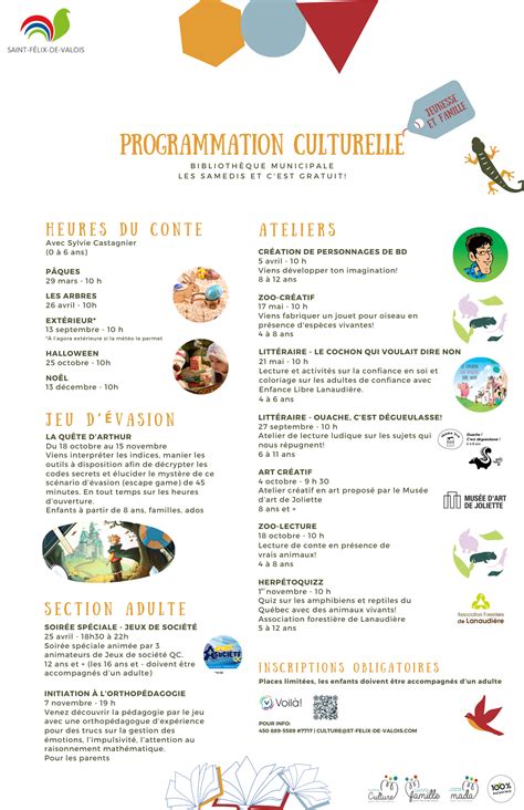 Programmation 2025 De La Bibliothèque Saint Félix De Valois