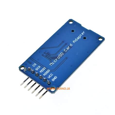 Micro Sd Tf Card Reader Module With Spi Interface Duinolk The Biggest Arduino Online Store